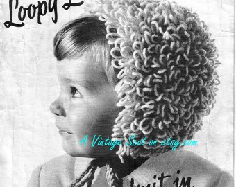 Vintage Baby Knitting Pattern PDF Instant Download Loopy - Etsy