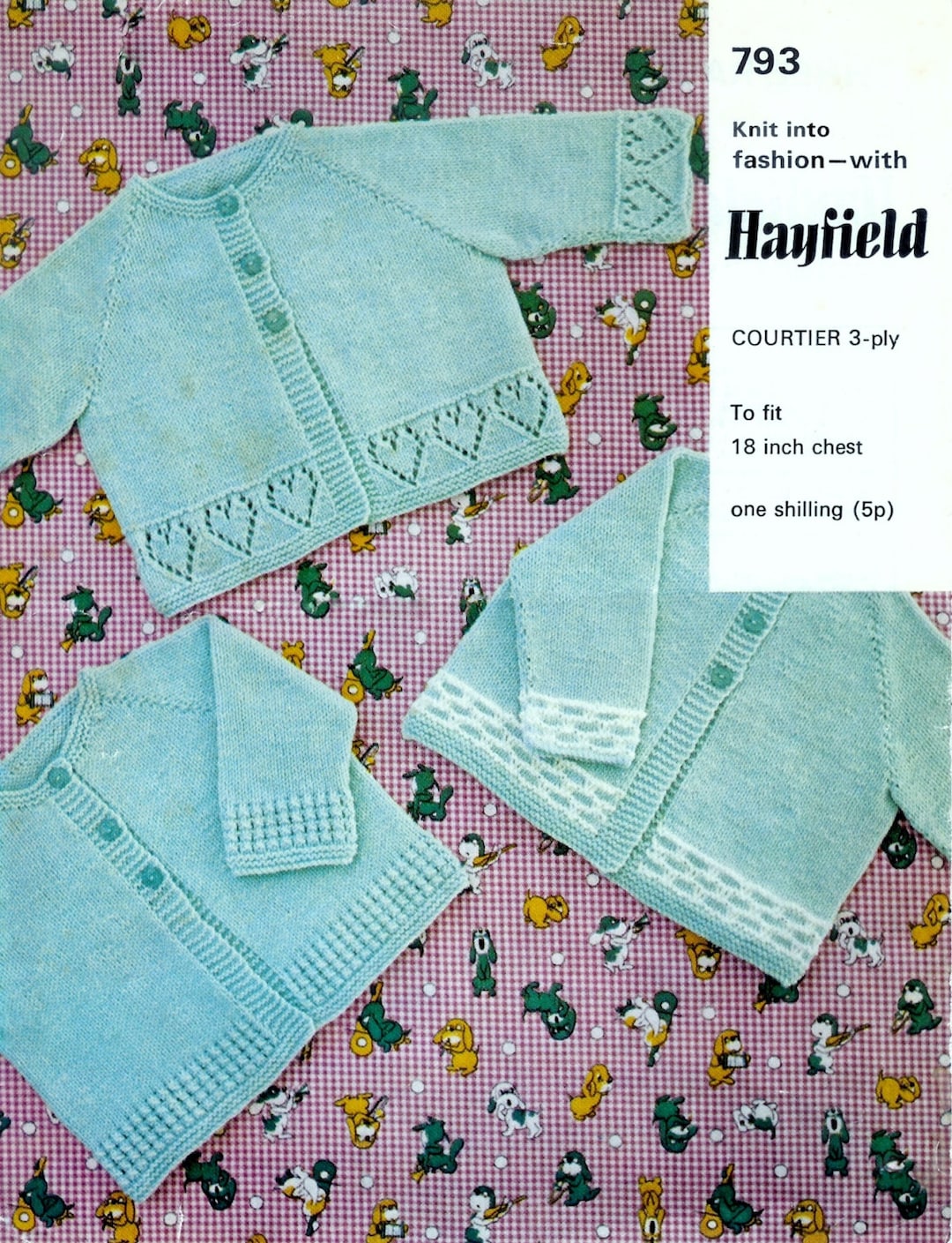 Baby Matinee Jackets 3 Styles in 3ply for Sizes 18 Ins PDF - Etsy