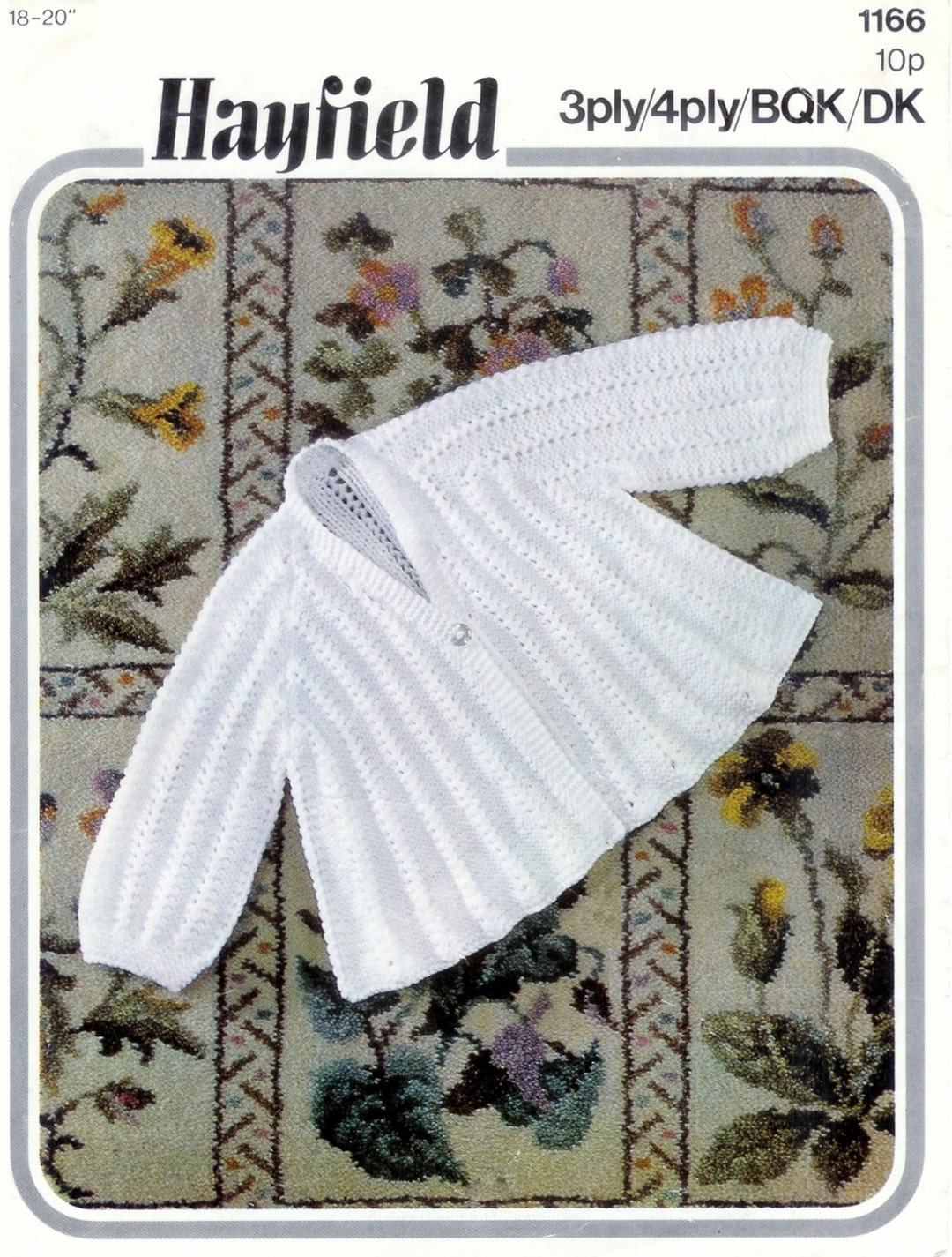 Baby Matinee Jacket for 3ply 4ply Qk and Dk 8ply for Sizes 18 - Etsy