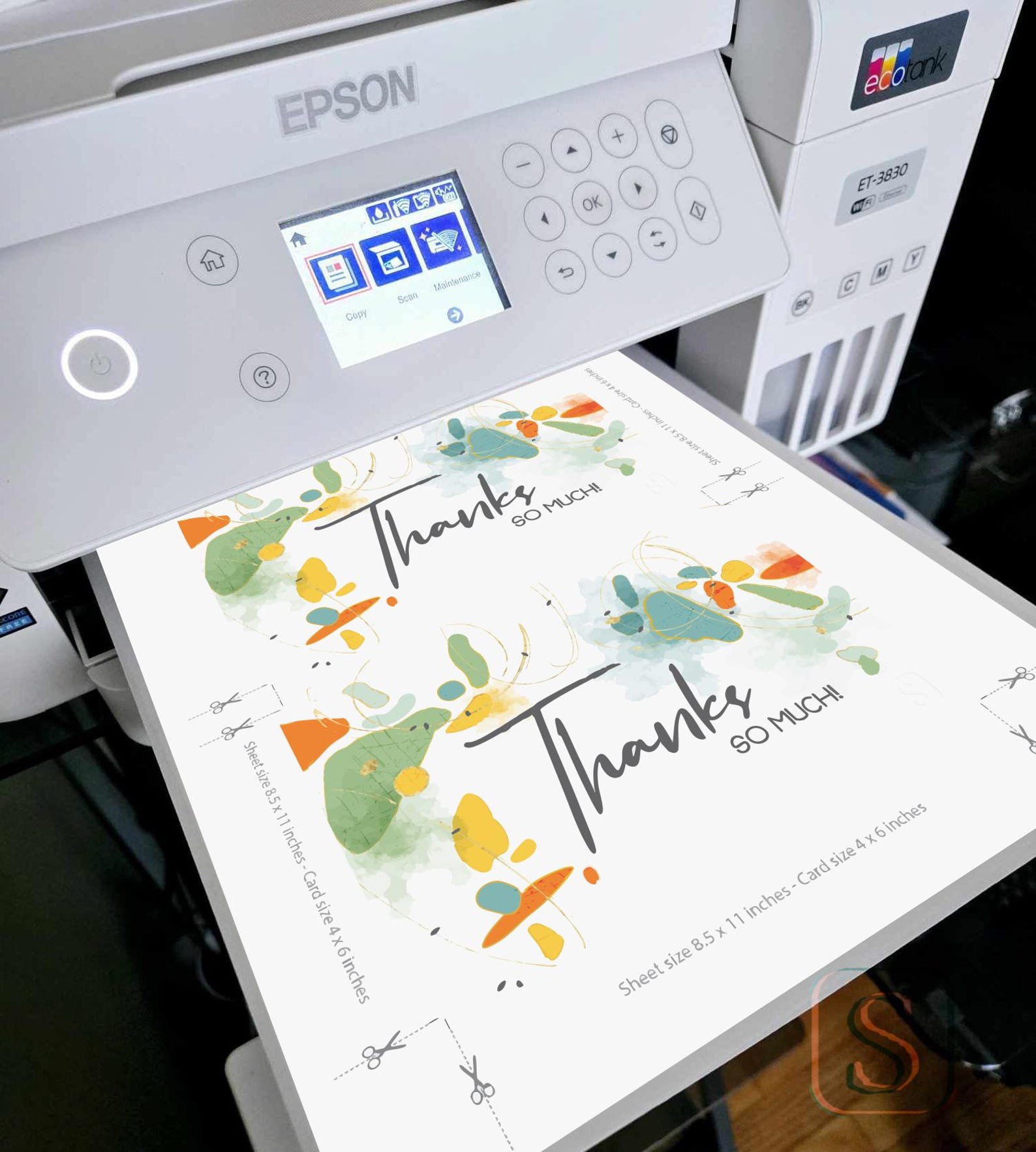 Thank You Card Digital Download | Printable Confetti Note | Modern ...