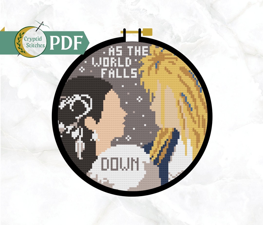 PDF Labyrinth Cross Stitch Pattern, as the World Falls Down, David ...