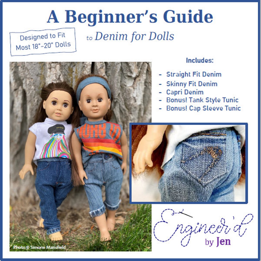 18" Doll Jeans - Beginner Sewing Pattern - Etsy