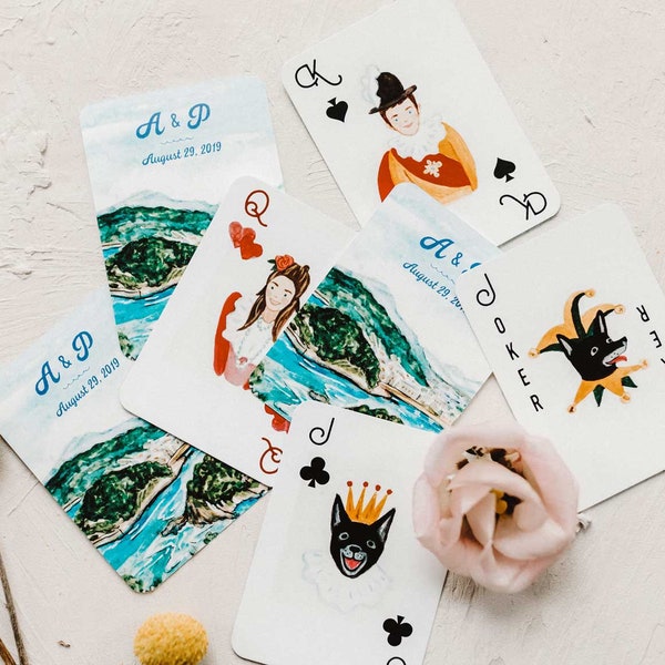 Custom Deck of Cards Wedding Favors - Etsy