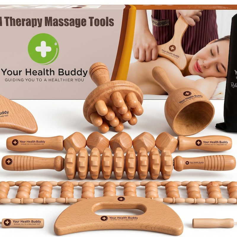 Wooden Massage Tools Set - Etsy