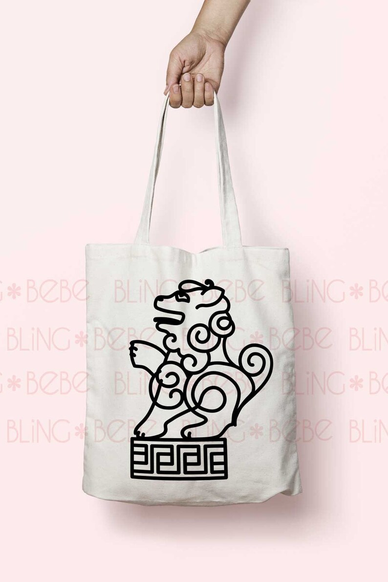 Retro Vintage Style Foo Dog SVG, PNG Tshirt Graphic - Etsy