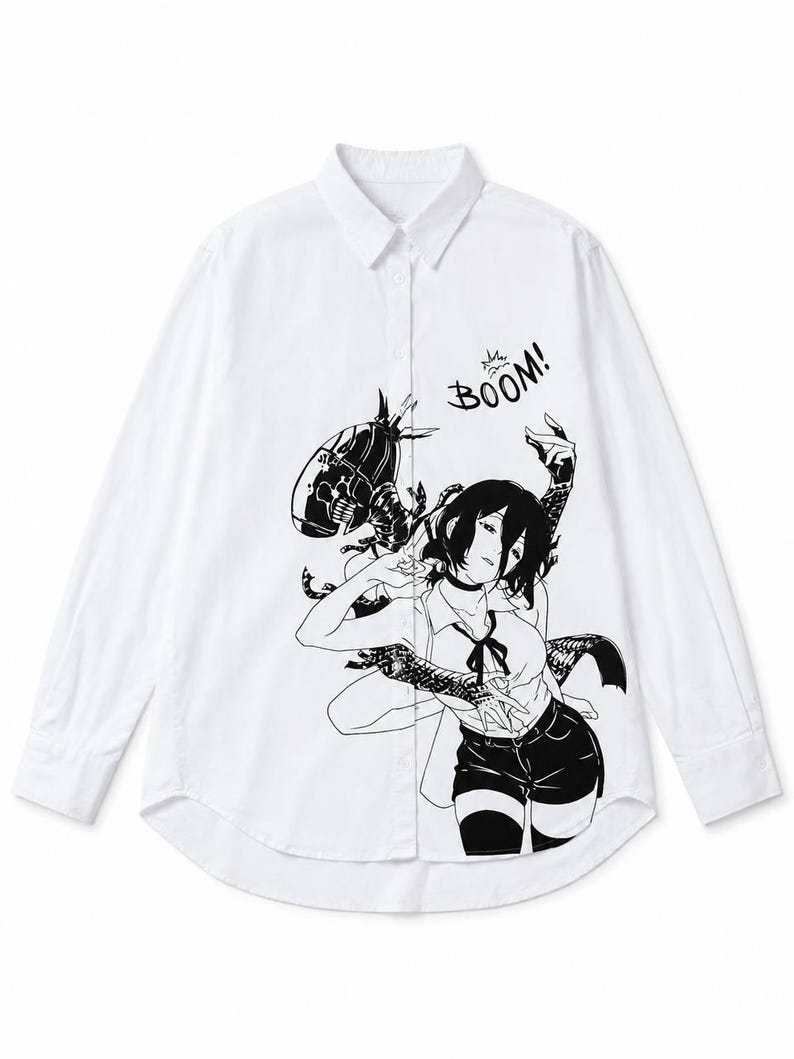 Hand-painted Anime Shirt - Etsy Australia