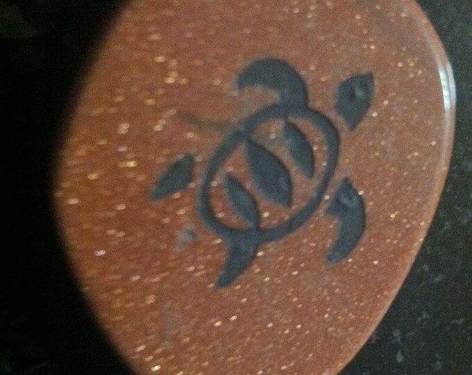 Turtle Engraved Spirit Stone - Luck Stone - Carved Rock - Pocket Rock ...