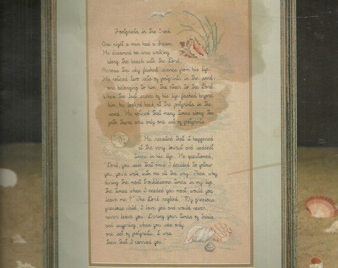 Footprints in the Sand, Counted Cross Stitch Pattern Book, Leisure Arts ...