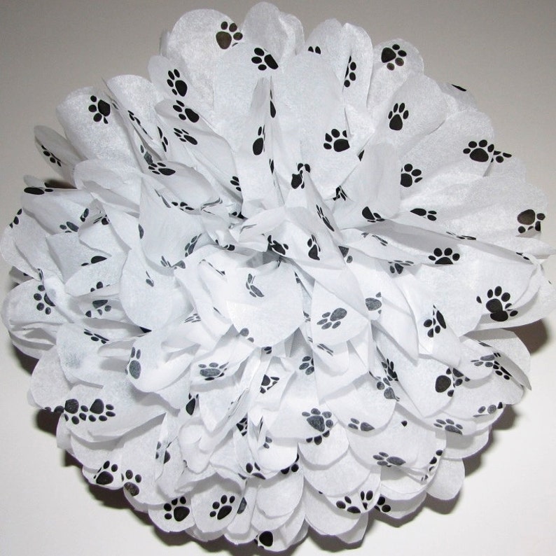 White Paw Print Tissue Paper Dog Puppy Paws Paper 50x75cm - Etsy