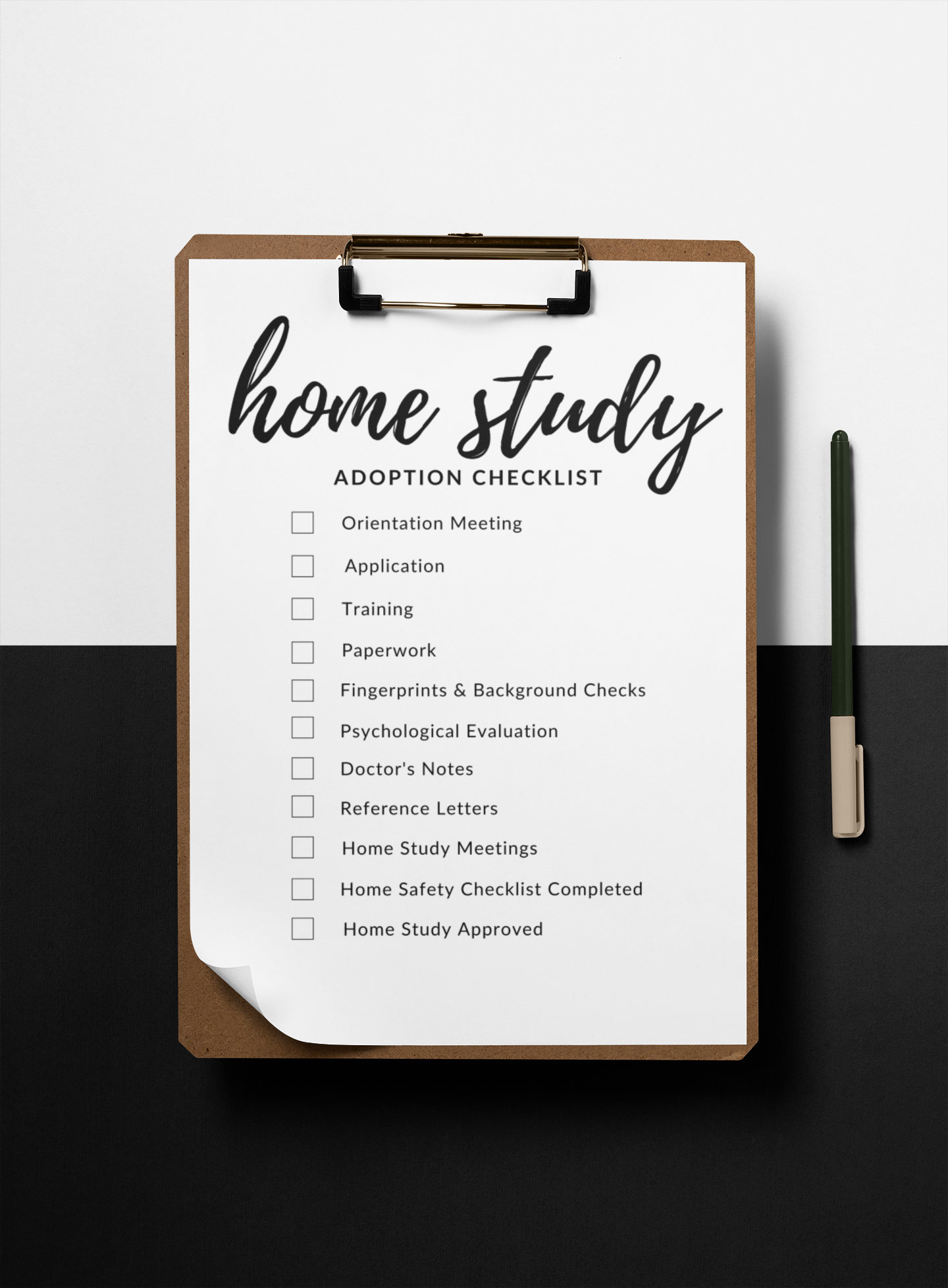 Home Study Adoption Checklist digital Download - Etsy Home Study Adoption Checklist digital Download - Etsy