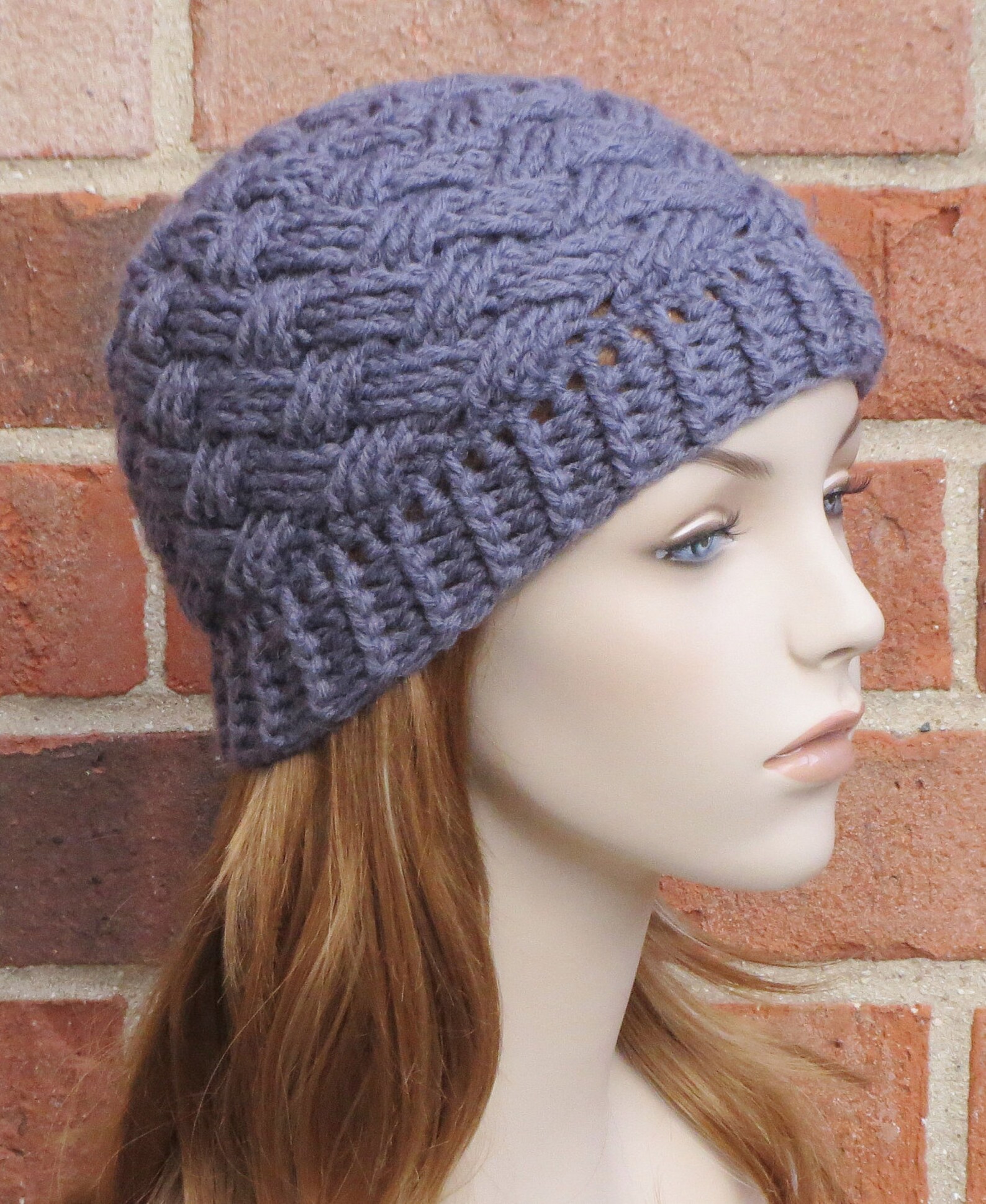CROCHET HAT PATTERN Instant Download Bristol Basketweave - Etsy