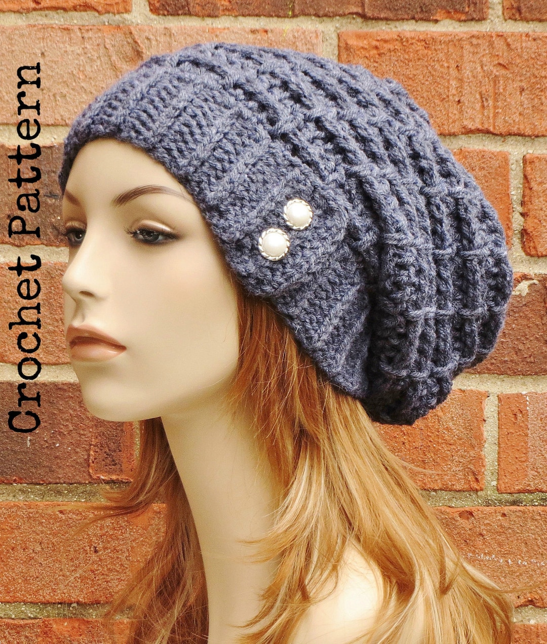 Emory Slouchy Beanie Crochet Pattern: Textured Fall Hat (PDF Download ...