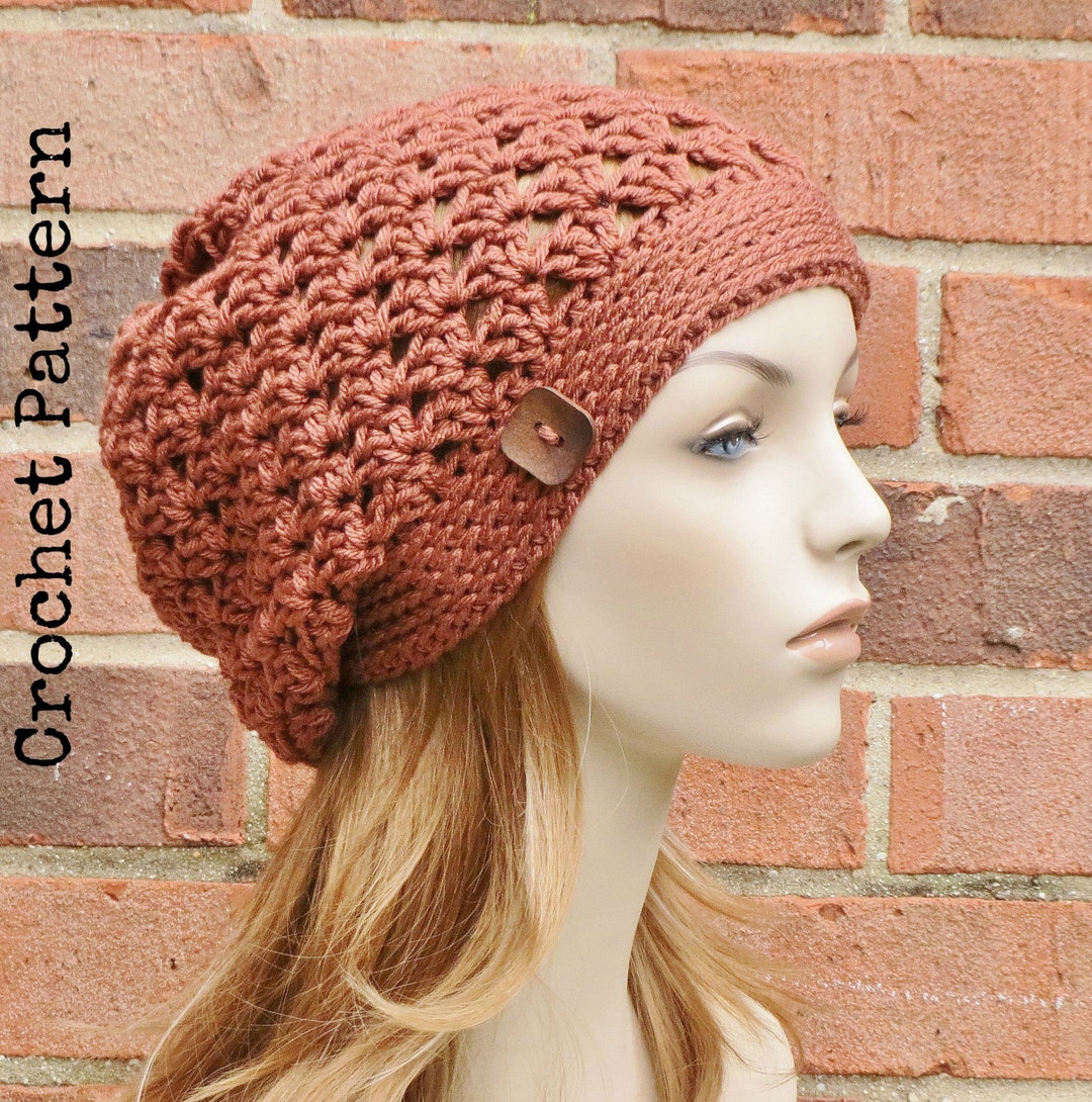 Riley Slouchy Crochet Hat Pattern: Textured Fall Beanie (PDF Download ...