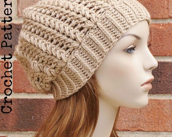 CROCHET HAT PATTERN Instant Pdf Download Aerith Slouchy
