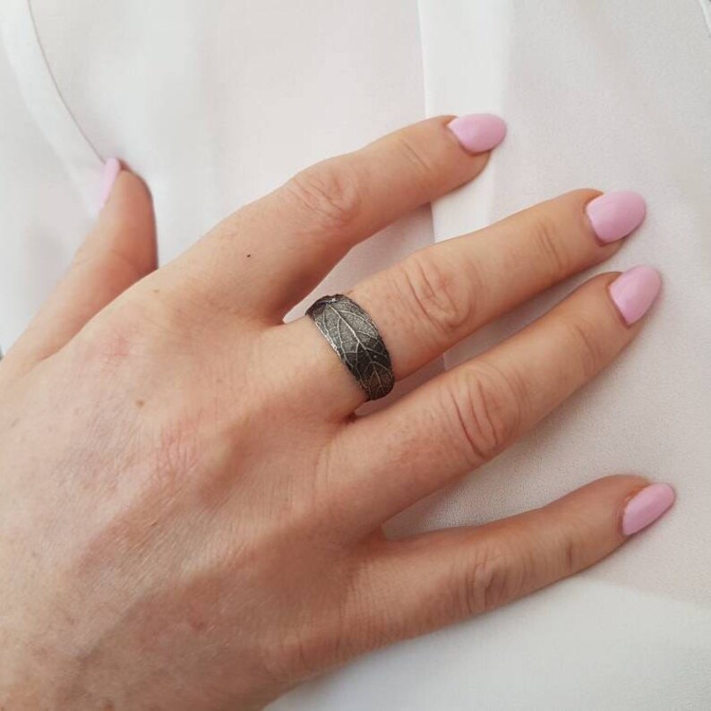 Leaf Ring-Two Leaf Ring-Unisex Leaf Ring-Nature Jewellery | Etsy