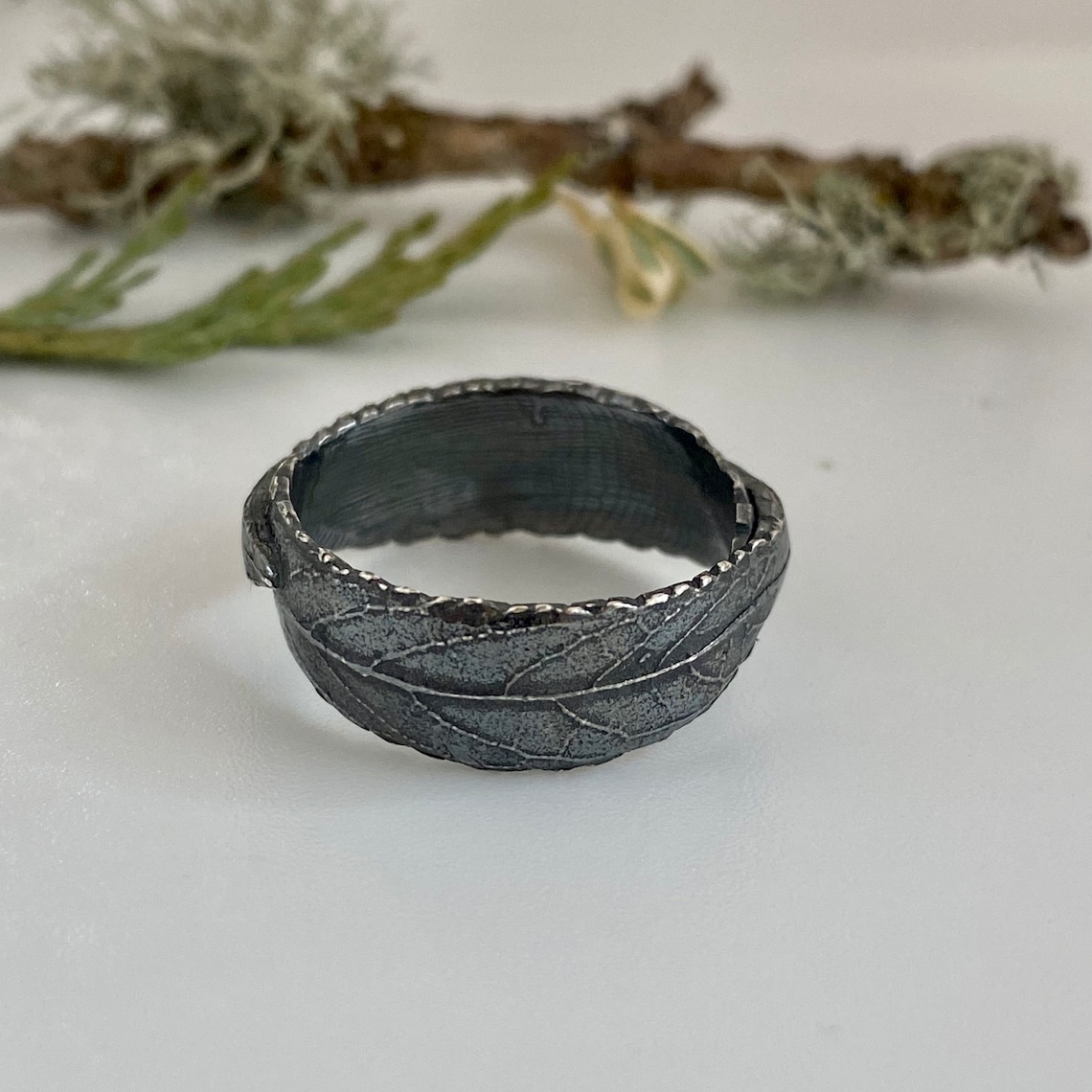 Leaf Ring-two Leaf Ring-unisex Leaf Ring-nature Jewellery - Etsy