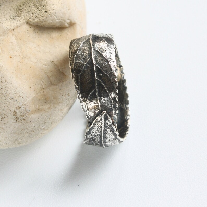 Leaf Ring-Two Leaf Ring-Unisex Leaf Ring-Nature Jewellery | Etsy