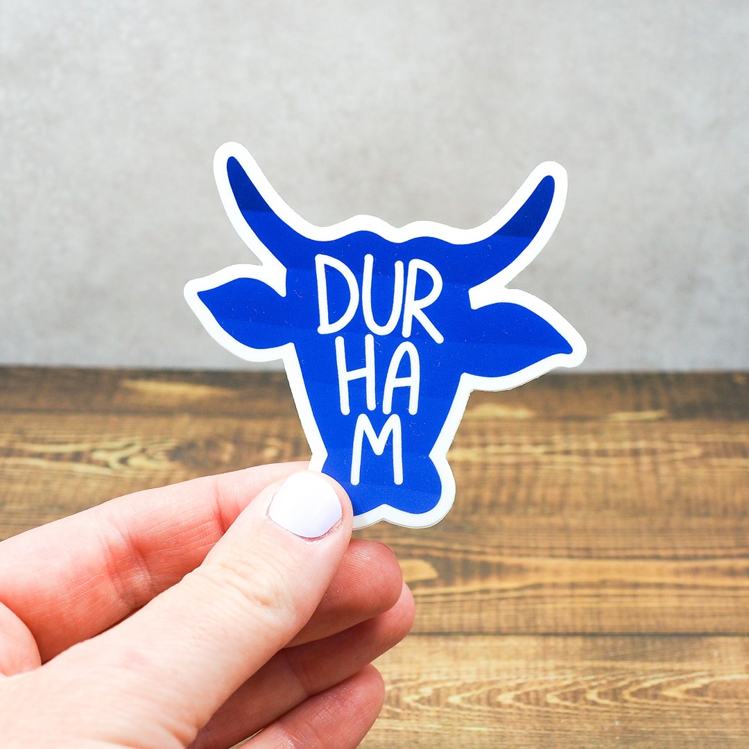 Durham Bull Vinyl Sticker - Etsy