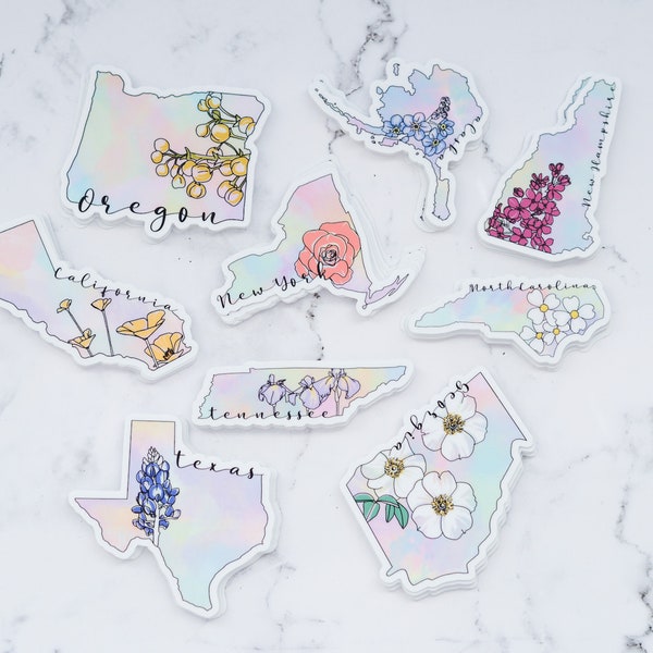 State Stickers - Etsy