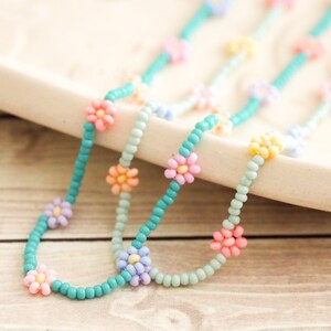 Daisy Chain Choker or Necklace / Spring Pastels Daisy Choker / - Etsy