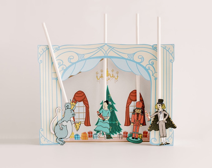 Nutcracker Puppet Theater Printable PDF Kit by Crafterina™ - Etsy