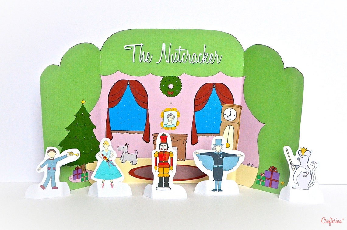 Nutcracker Party Scene Playtime Tableau PDF Set - Printable - - Puppet ...