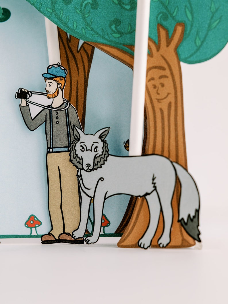 Peter and the Wolf Puppet Theater Printable PDF DIY Craft Kit Child Toy ...