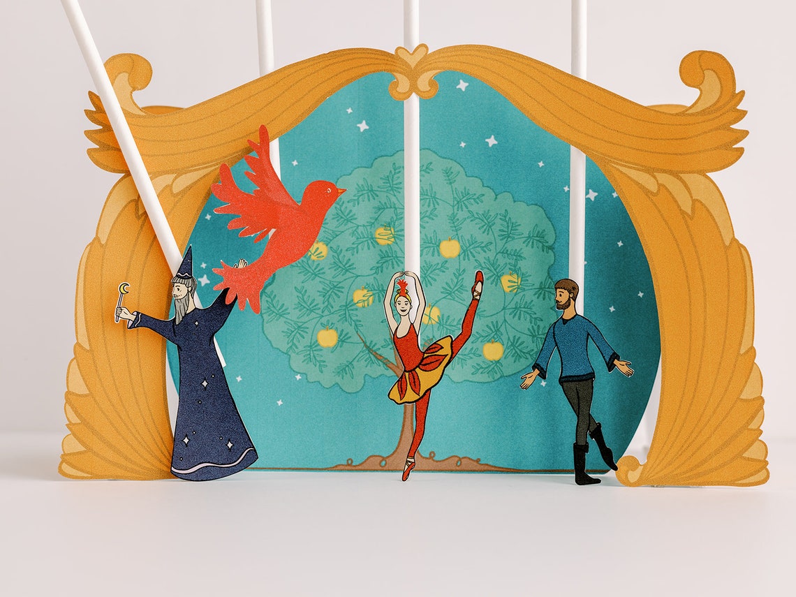 Firebird Puppet Theater Printable PDF Kit by Crafterina™ - Etsy