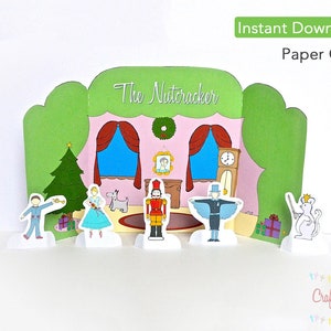 Nutcracker Ballet Tableau Printable Set (3 Different Scenes) - Paper ...