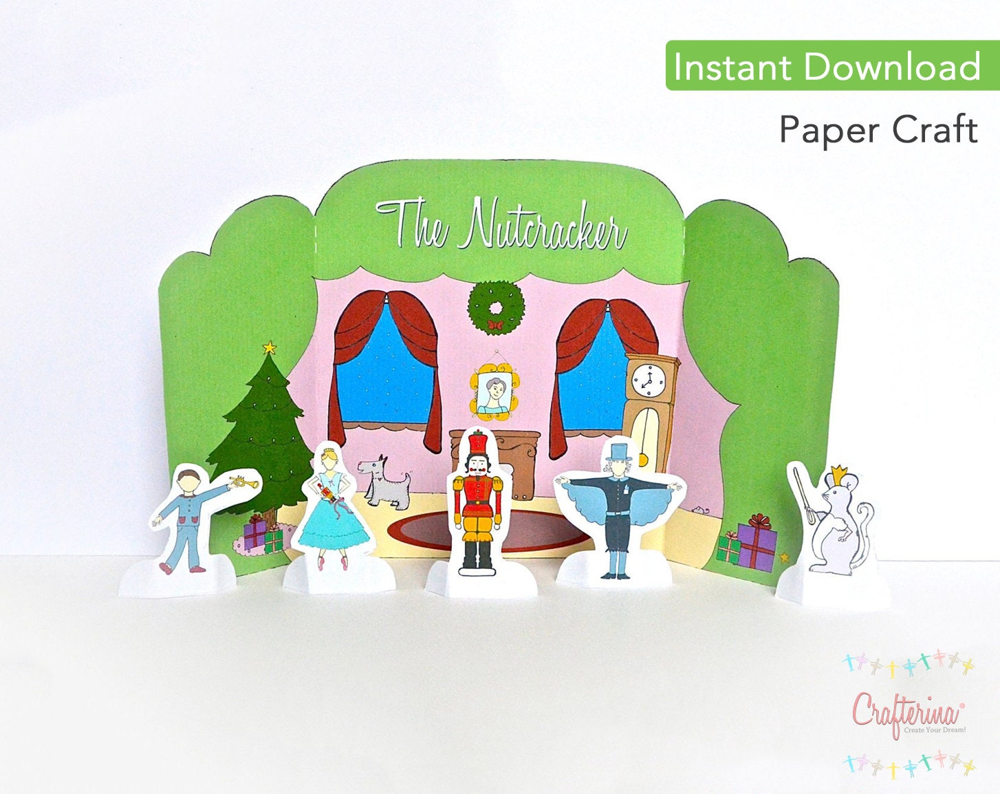 Nutcracker Ballet Tableau Printable Set (3 Different Scenes) - Paper ...