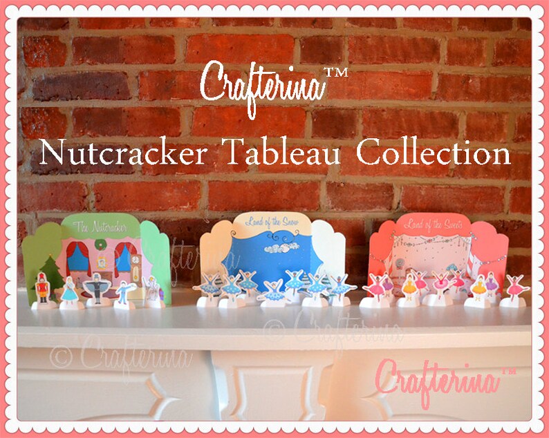 Nutcracker Ballet Tableau Printable Set (3 Different Scenes) - Paper ...