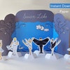 Swan Lake Puppet Theater Printable PDF Kit by Crafterina™ - Etsy