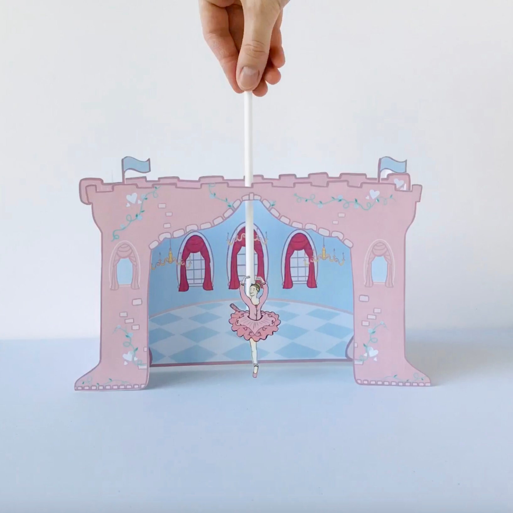 Sleeping Beauty Puppet Theater Printable PDF Kit by | Etsy