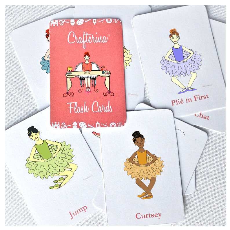 PDF Printable Ballet Flashcards - DIY Craft Kit - Party Favor ...