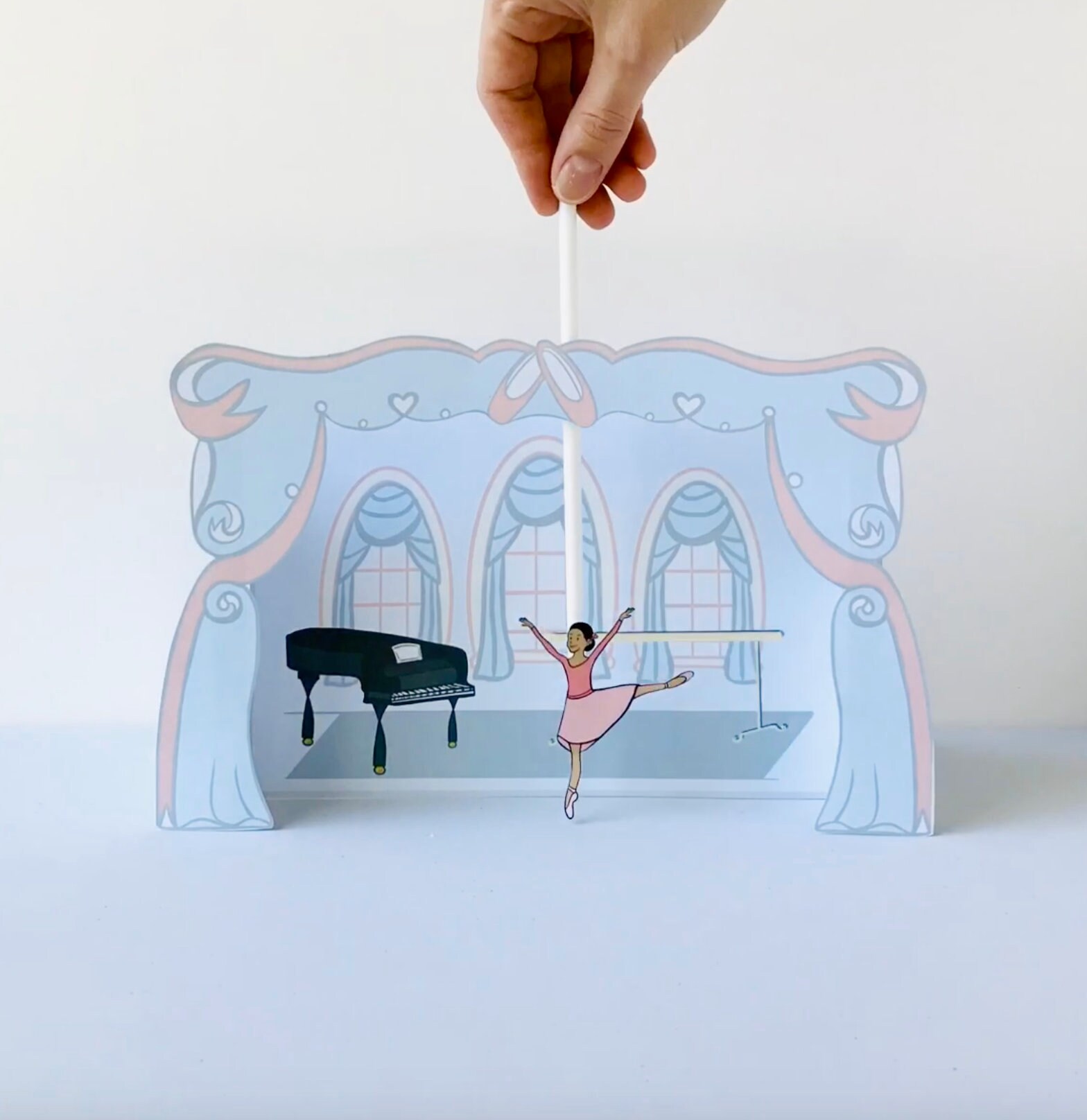 Ballet Class Puppet Theater Printable PDF Kit by Crafterina™ - Etsy