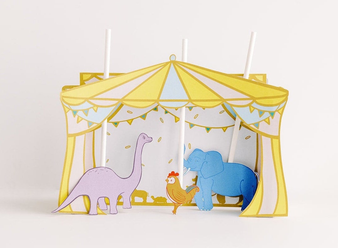 Carnival of the Animals Puppet Theater Printable PDF Kit by Crafterina ...