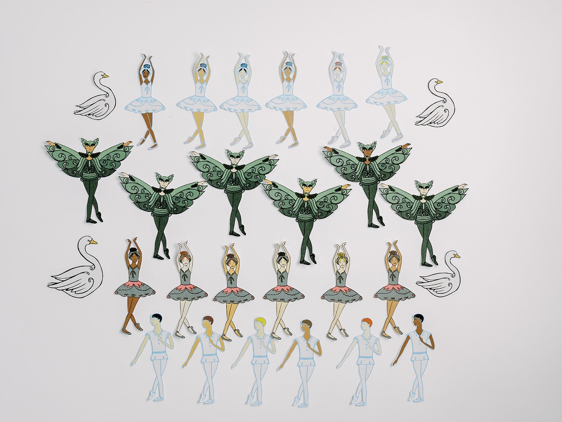 Swan Lake Puppet Theater Printable PDF Kit by Crafterina™ - Etsy