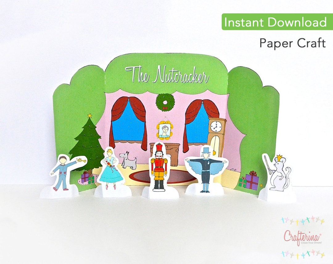 Nutcracker Party Scene Playtime Tableau PDF Set - Printable - - Puppet ...