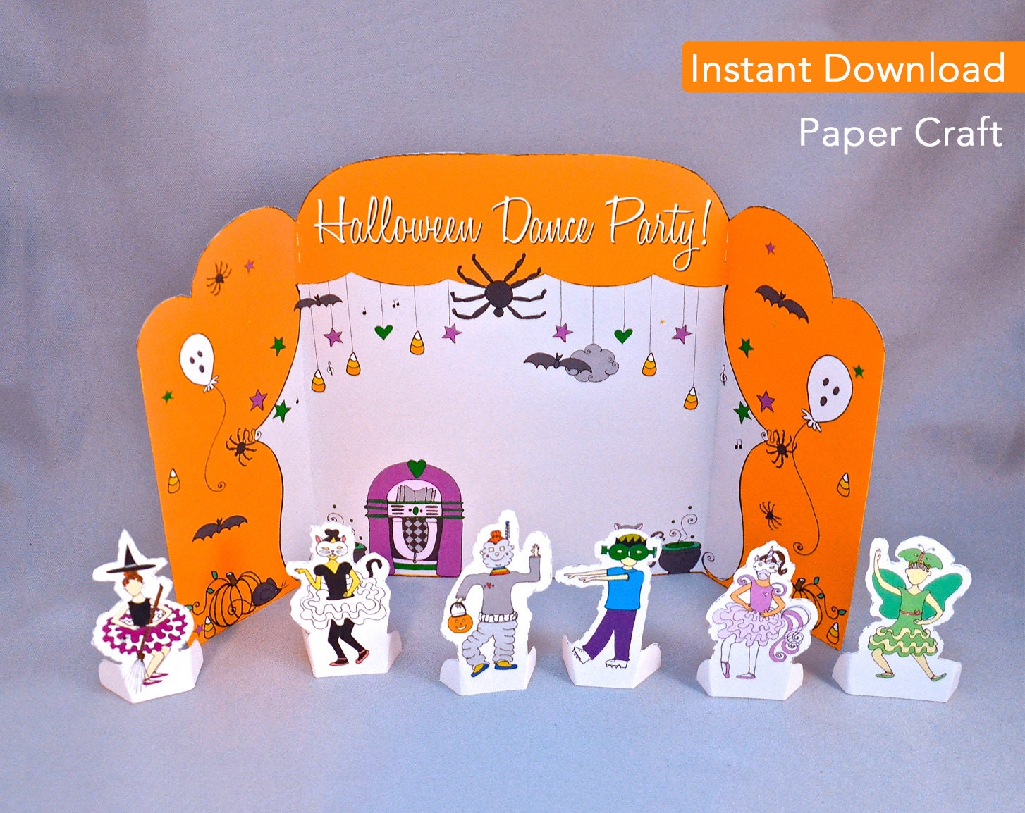 Halloween Dance Party Playtime Tableau Set - PDF Download - Printable ...