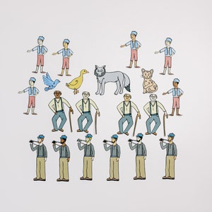 Peter and the Wolf Puppet Theater Printable PDF- DIY Craft Kit - Child ...