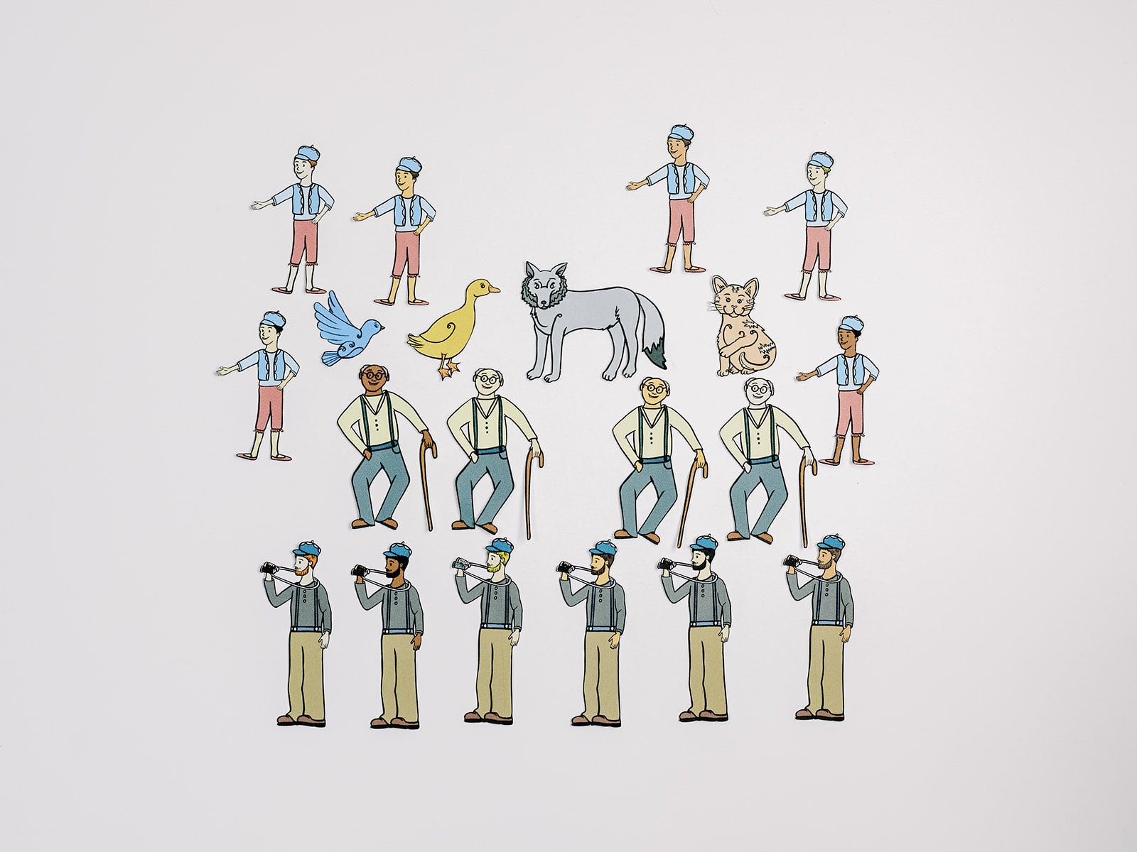 Peter and the Wolf Puppet Theater Printable PDF DIY Craft Kit Child Toy ...