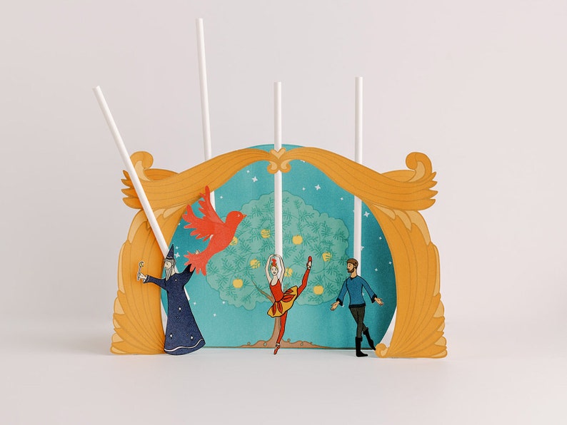 Firebird Puppet Theater Printable PDF Kit by Crafterina™ - Etsy