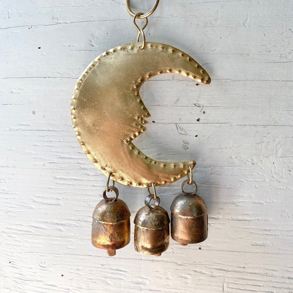 Crescent Moon Wind Chime - Etsy