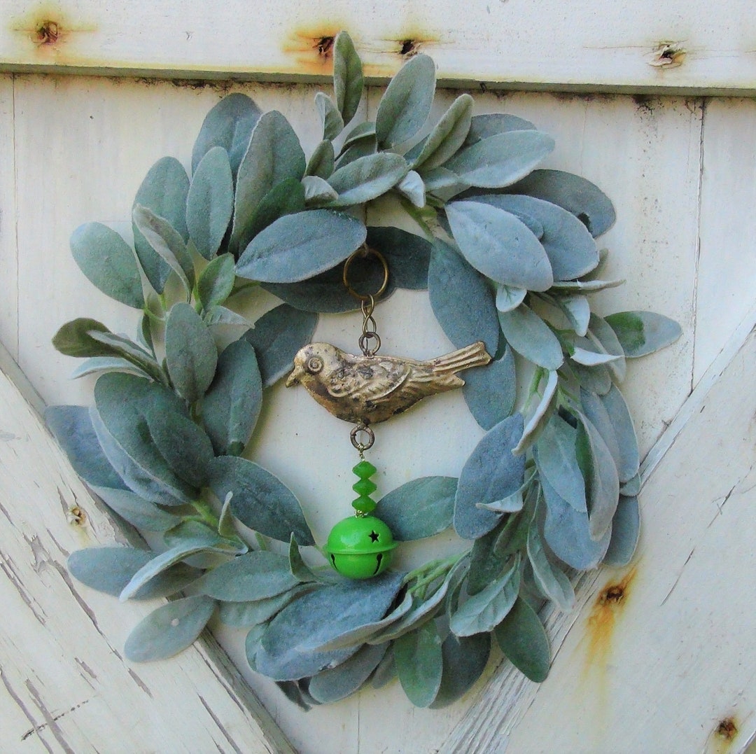 JINGLE BIRD - Rustic Gold Bird With Sparkling Green Beads & Green ...