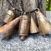 BARN BELLS in Small Sizes- 5 Distinctive Golden Rustic Bells - Full of ...