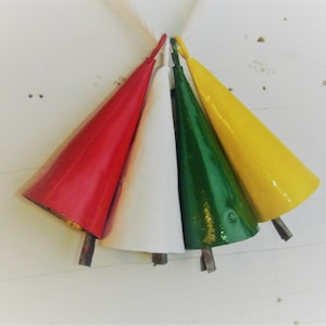 MULTI-COLOR BELLS for Holiday Decoration-brilliant Red, Green, White ...
