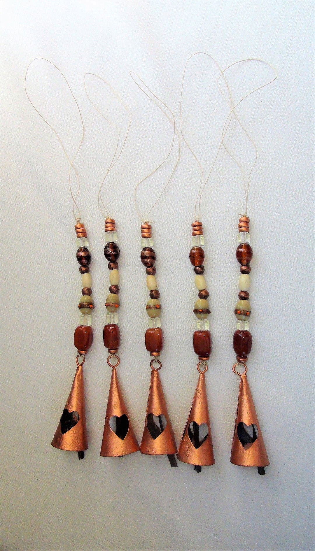 Wind Chime "atacama COPPER Mine" Handmade, Unique Design W/ Glass ...
