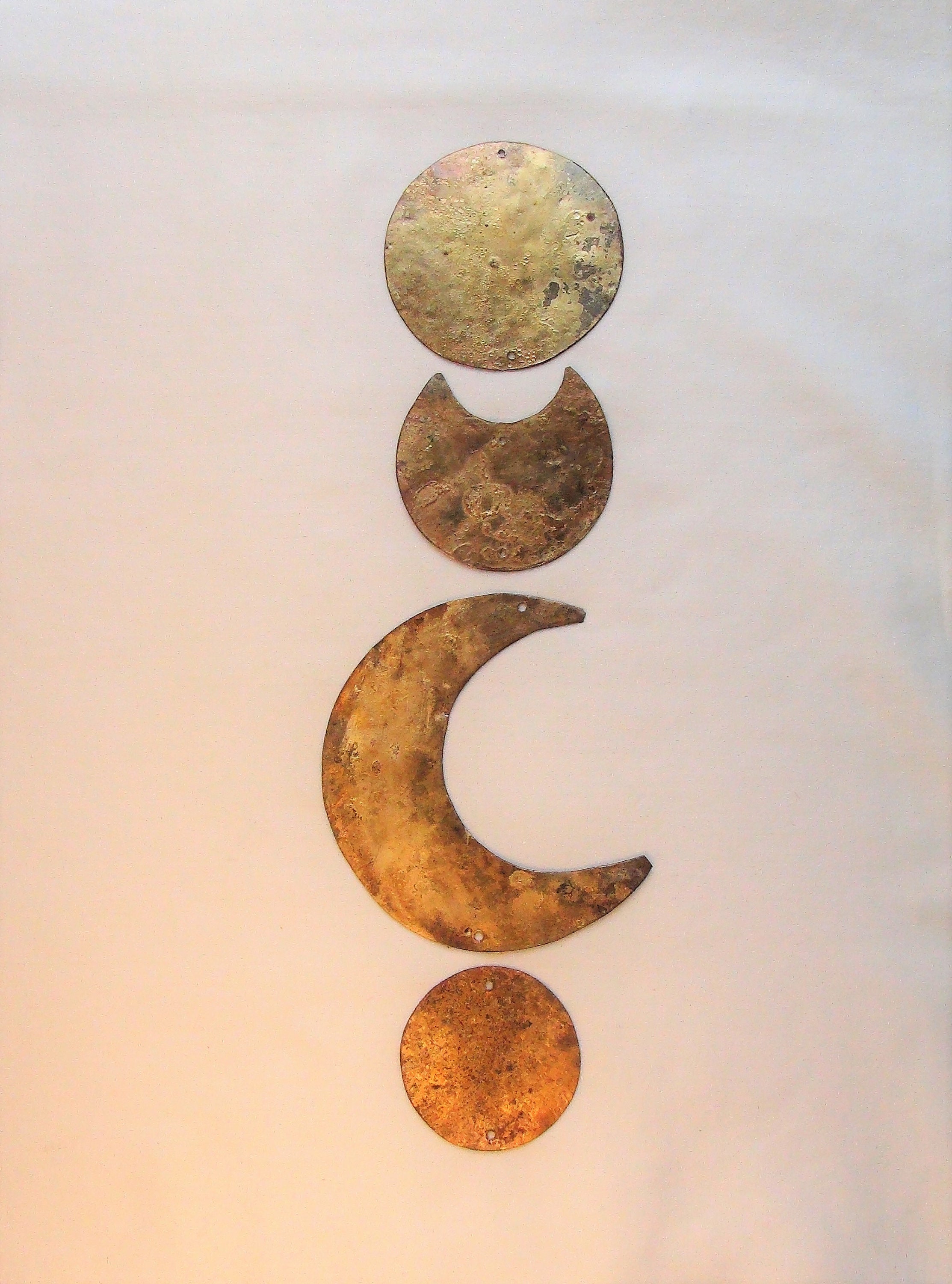 MOON PHASE Shapes-do It Yourself Rustic Gold Metal Moon | Etsy