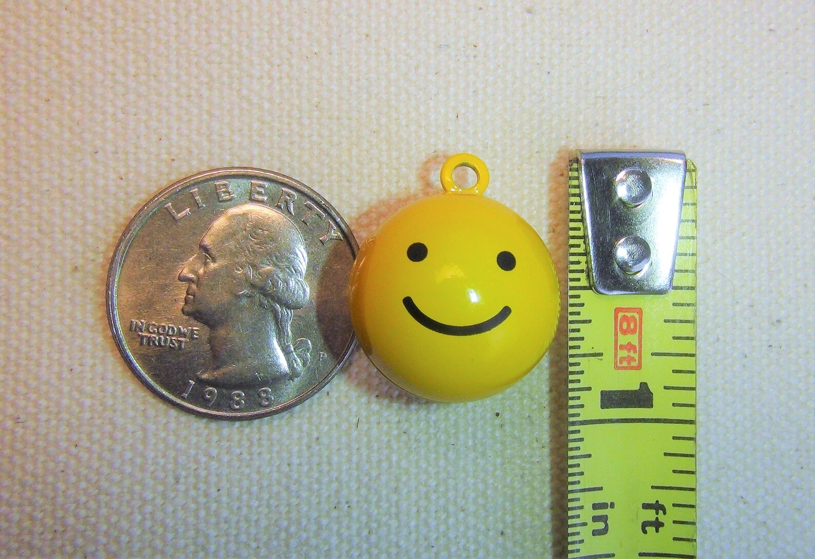 5 Smiley Face Emoji Jingle BELLS in Bright Yellow With the - Etsy