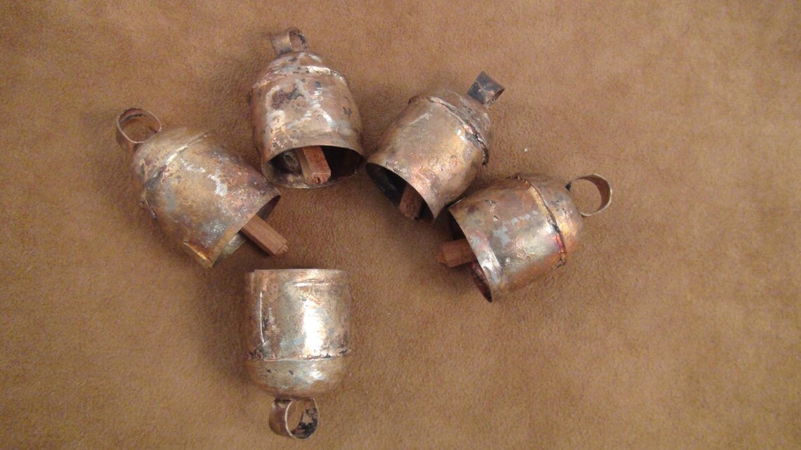 GUARDIAN ANGEL Bells-5 Handmade Brass Bells-Great for Craft | Etsy